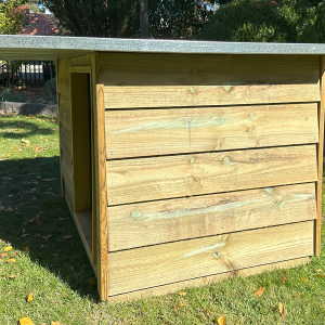 Timber Dog Kennel (Flat Roof) - SteelChief