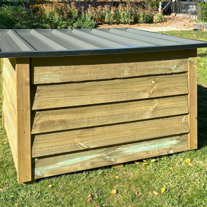 Timber Dog Kennel (Flat Roof) - SteelChief