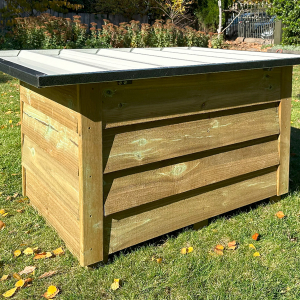Timber Dog Kennel (Flat Roof) - SteelChief