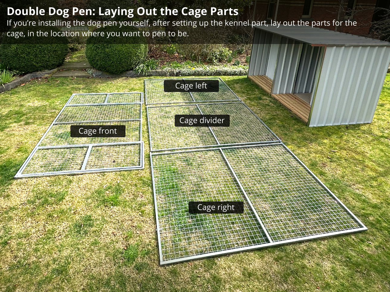 Heavy Duty Dog Pen (Double) - SteelChief