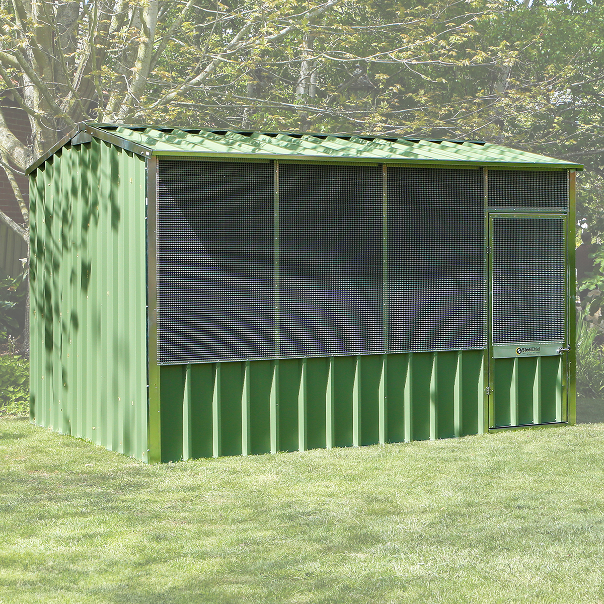 Gable Roof Aviary - SteelChief