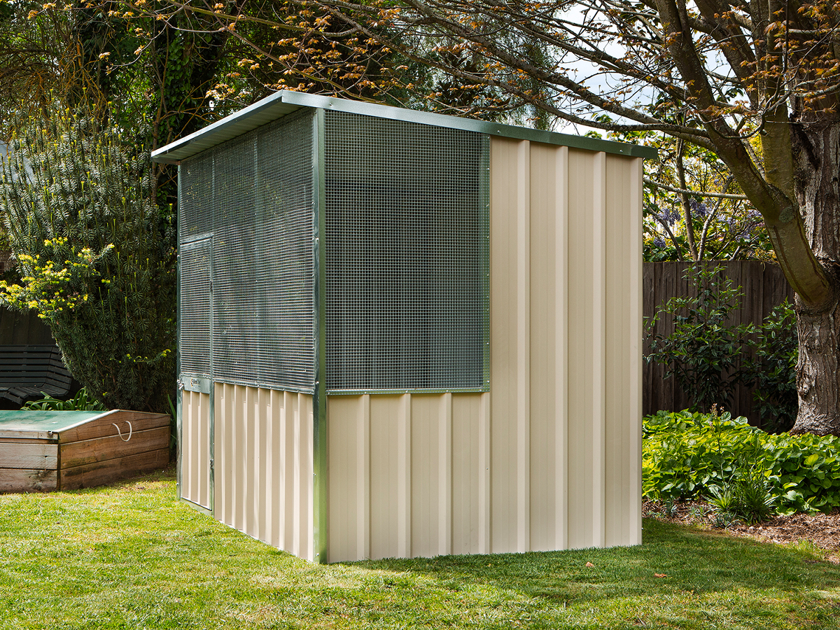 Skillion Roof Aviary - SteelChief