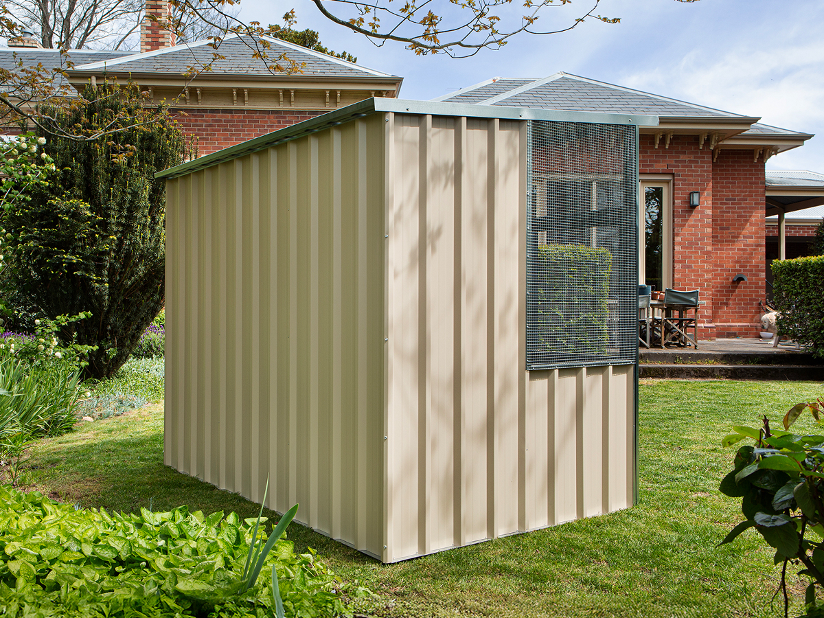 Skillion Roof Aviary - SteelChief