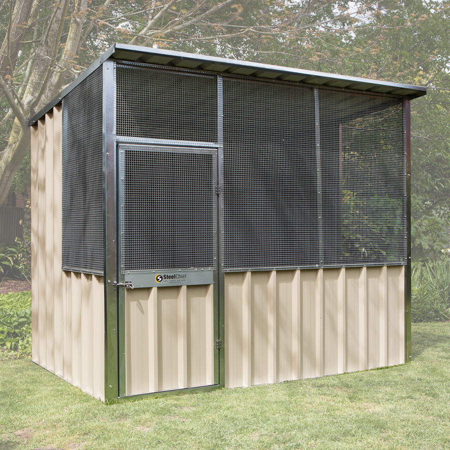 Gable Roof Aviary - SteelChief